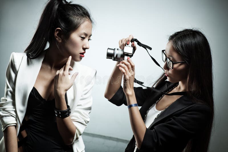 Fashion shooting stock photo. Image of girl, photographer - 22717916