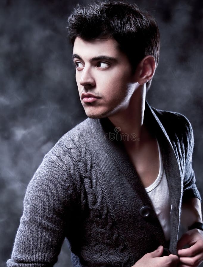 Fashion Shot of a Macho Man. Stock Image - Image of cool, portrait ...