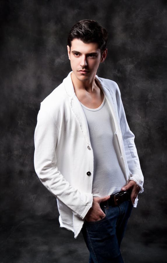 Fashion Shot of a Macho Man. Stock Image - Image of cool, portrait ...