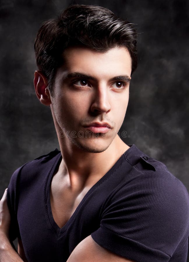 Fashion Shot of a Macho Man. Stock Image - Image of cool, portrait ...