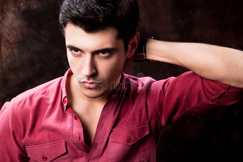 Fashion Shot of a Macho Man. Stock Image - Image of cool, portrait ...