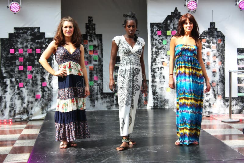 TV Presenter at the Fashion Show Editorial Photo - Image of blond ...