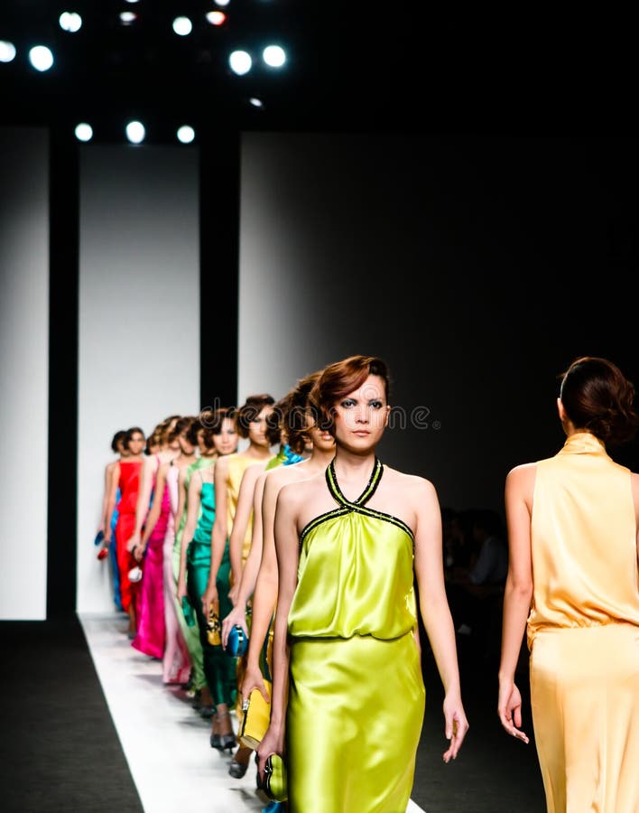 Fashion Show editorial photo. Image of girl, colorful - 6754456