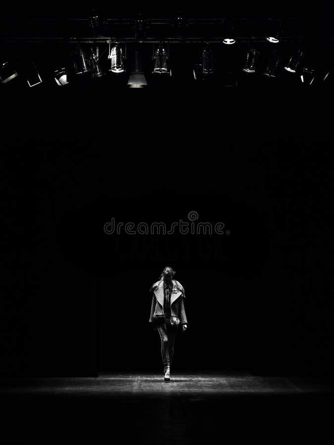 Fashion Show, a Catwalk Event Blurred on Purpose Editorial Photo ...