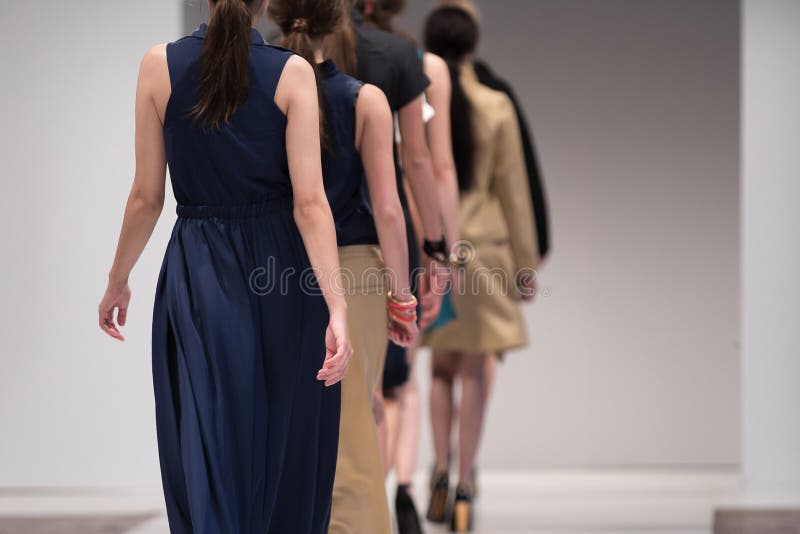 Fashion Show, a Catwalk Event Editorial Image - Image of black, camera ...