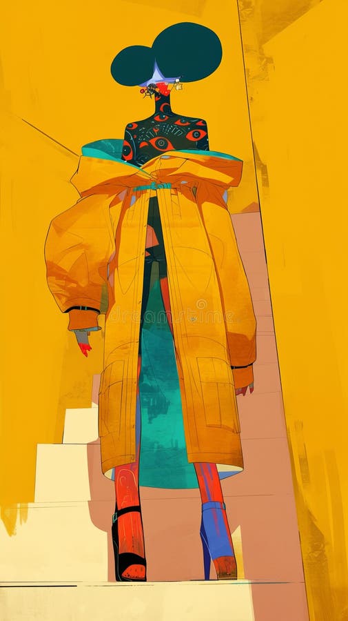 Fashion Show of Clothes in Surreal Style, Models in Surreal Clothes ...