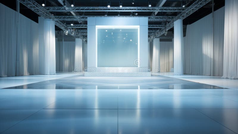 Fashion Show Empty Runway stock image. Image of design - 306187033