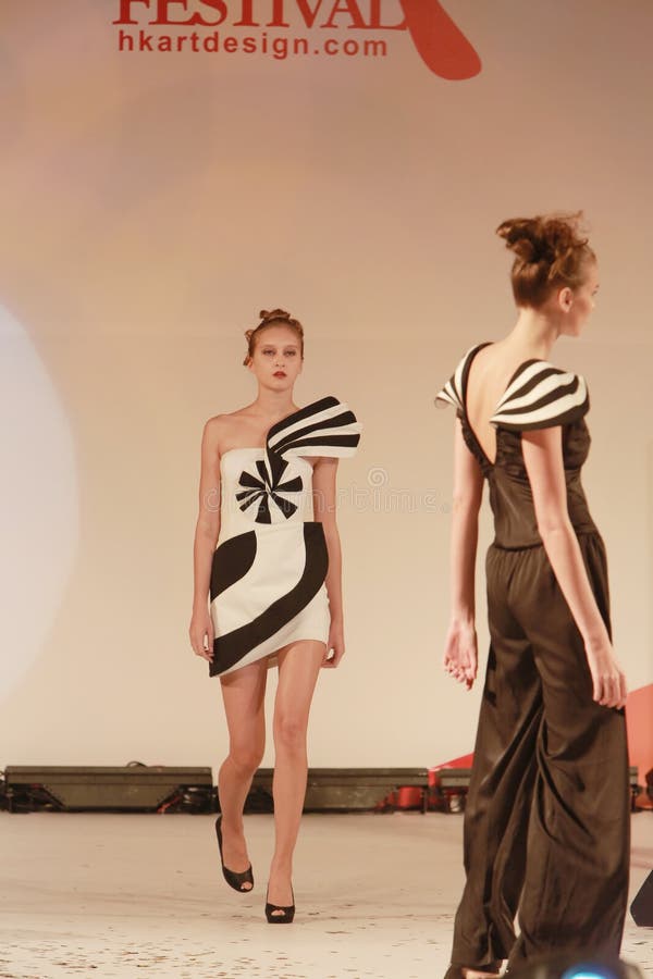 The Fashion Show, the Models Walking Down 4 Aug 2012 Editorial Image ...