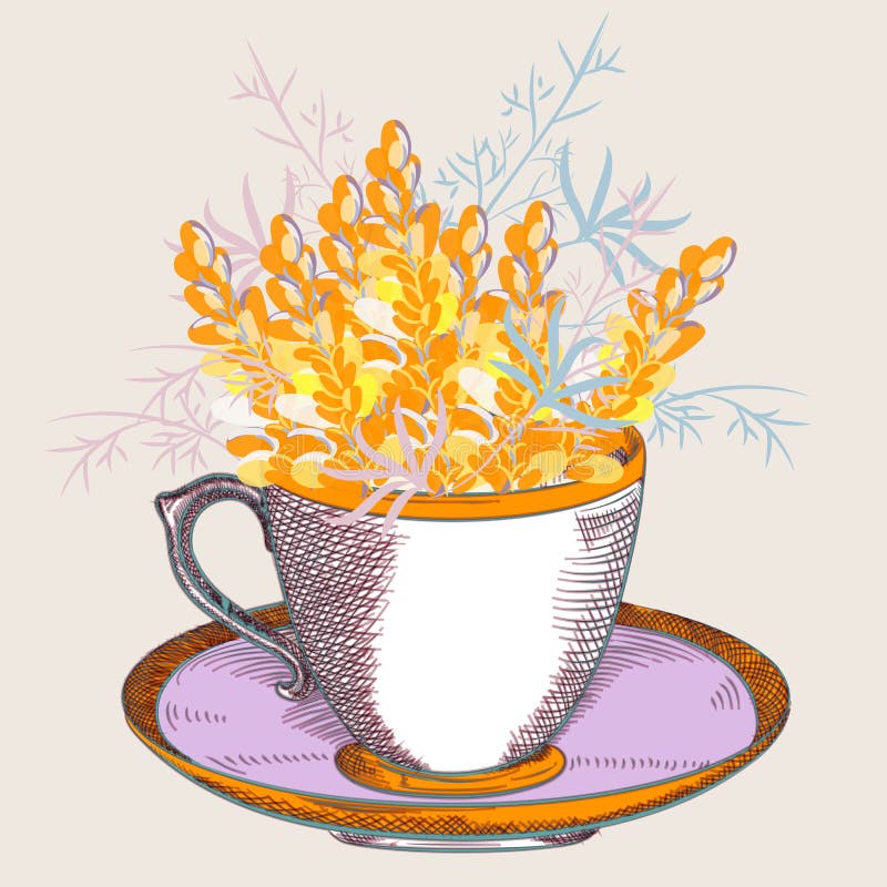 Spring Tea Cups Stock Illustrations – 216 Spring Tea Cups Stock ...