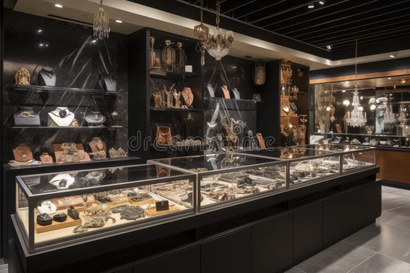 Fashion Store, Featuring a Range of Accessories on Display Stock ...