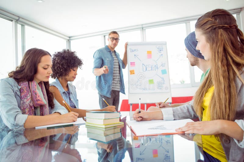 Fashion Student Giving a Presentation Stock Image - Image of knowledge ...