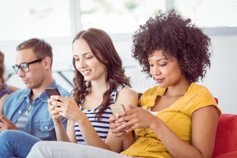 Fashion Student Using Their Smartphone Stock Photo - Image of mobile ...