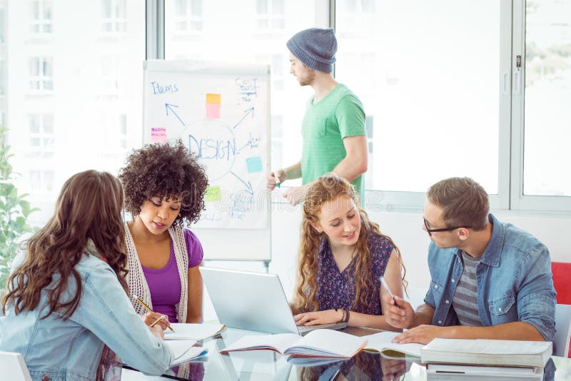 Fashion Students Working As a Team Stock Image - Image of campus ...