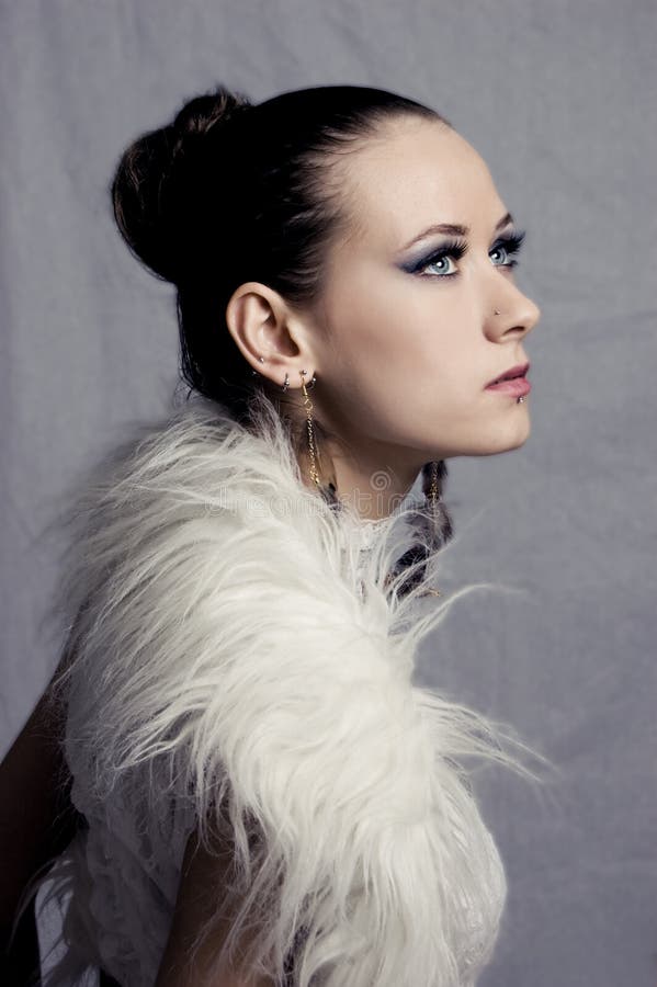 Pretty Servant Girl with Tray Stock Photo - Image of headed, lady: 22974678