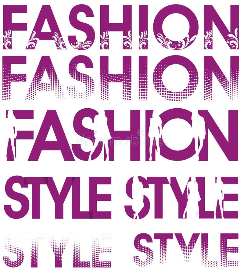 Fashion style signs stock vector. Illustration of cutout - 24176626