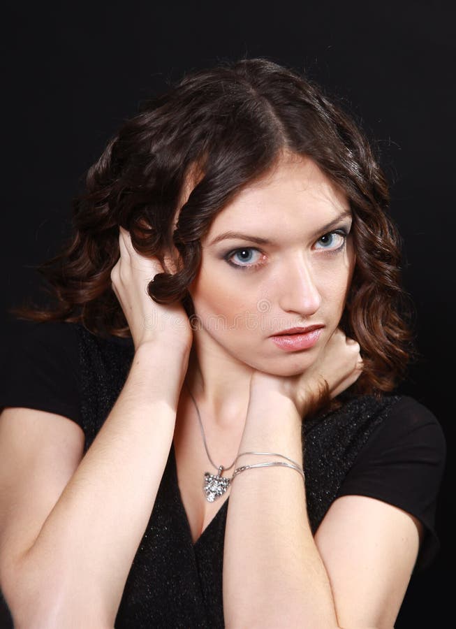 Fashion style studio photo stock photo. Image of lady - 18788172