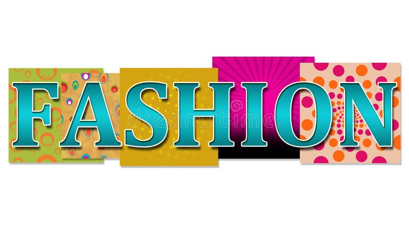 Stylish Fashion Text stock vector. Illustration of graphic - 28098977
