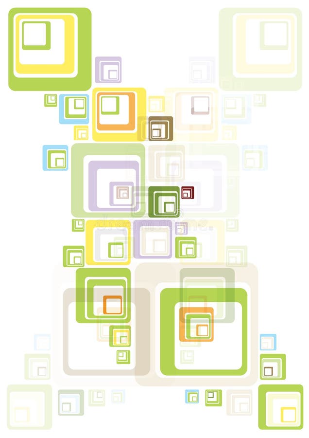 Retro Colorful Squares (Vector Stock Vector - Illustration of style ...