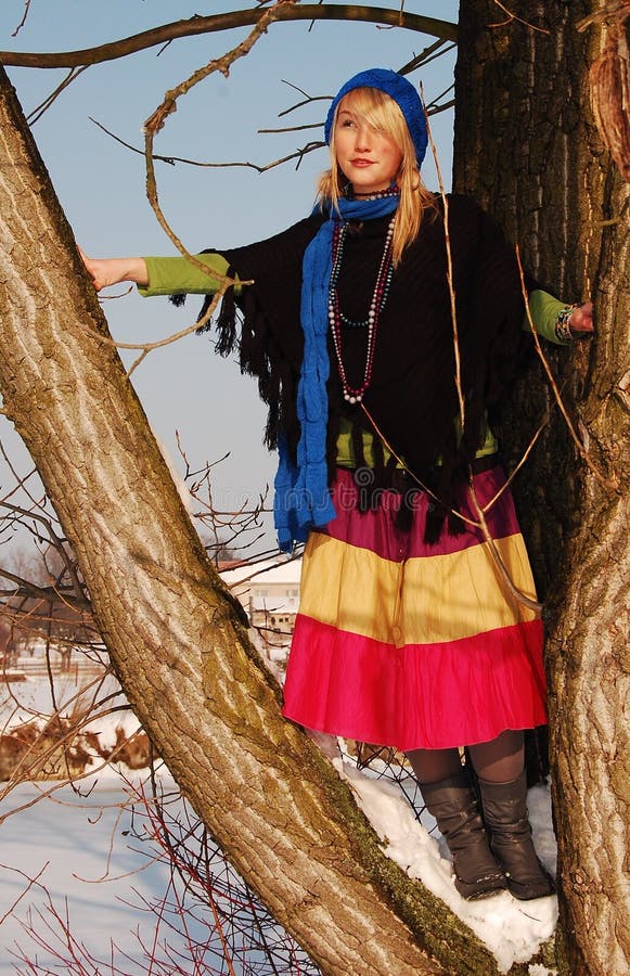 Fashion tree stock image. Image of color, clothes, blond - 22799797