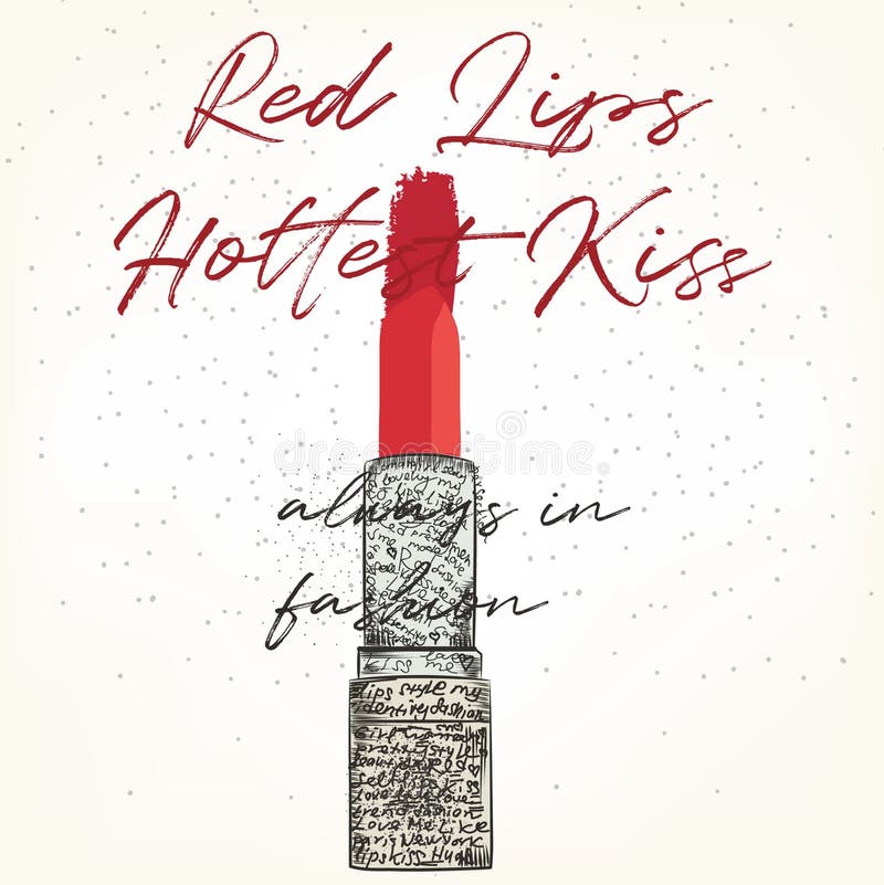 Lipstick Words Stock Illustrations – 358 Lipstick Words Stock ...