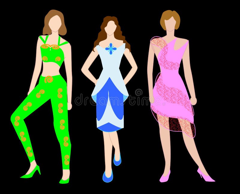Fashion vector stock vector. Illustration of dress, skirt - 51679216