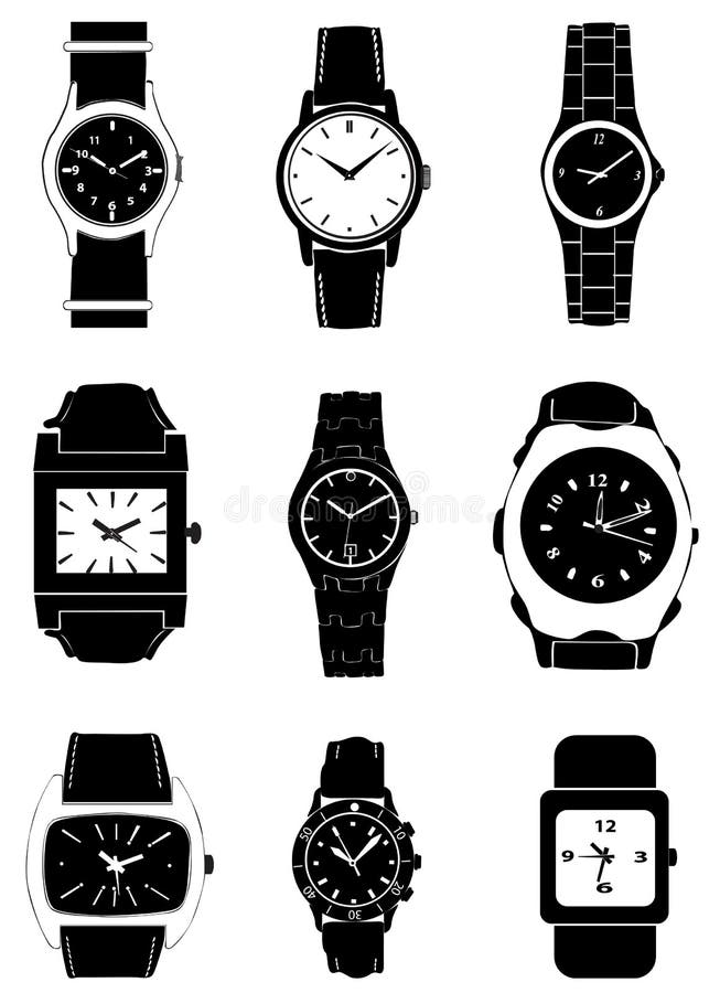 Watch vector stock vector. Illustration of accessory - 30643312