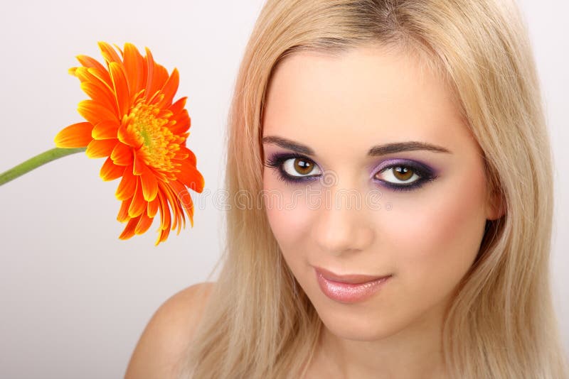 Fashion Woman With Flower Picture. Image: 8520903