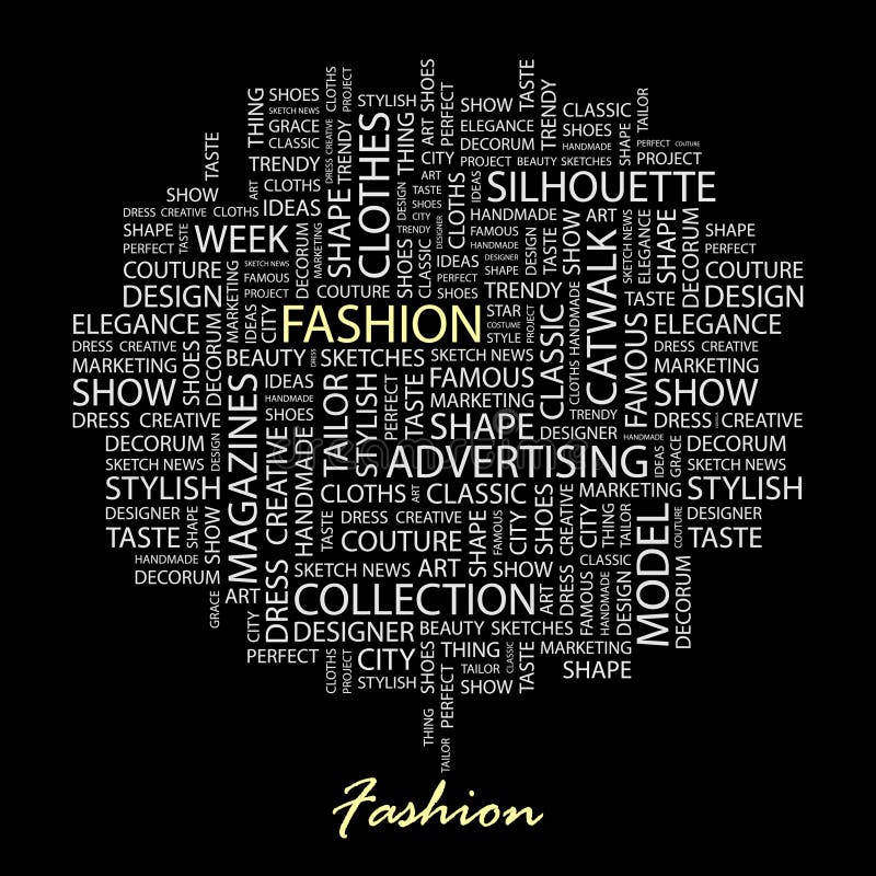 Fashion words stock vector. Illustration of milan, casual - 30126614