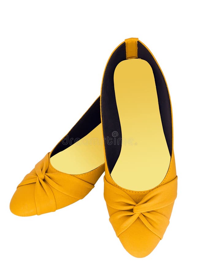 Fashion yellow shoes stock photo. Image of fashion, fashionable - 25139036