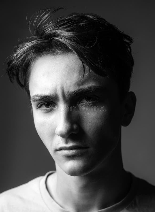 Fashion Young Man. Handsome Guy with Confident Face. Stock Image ...