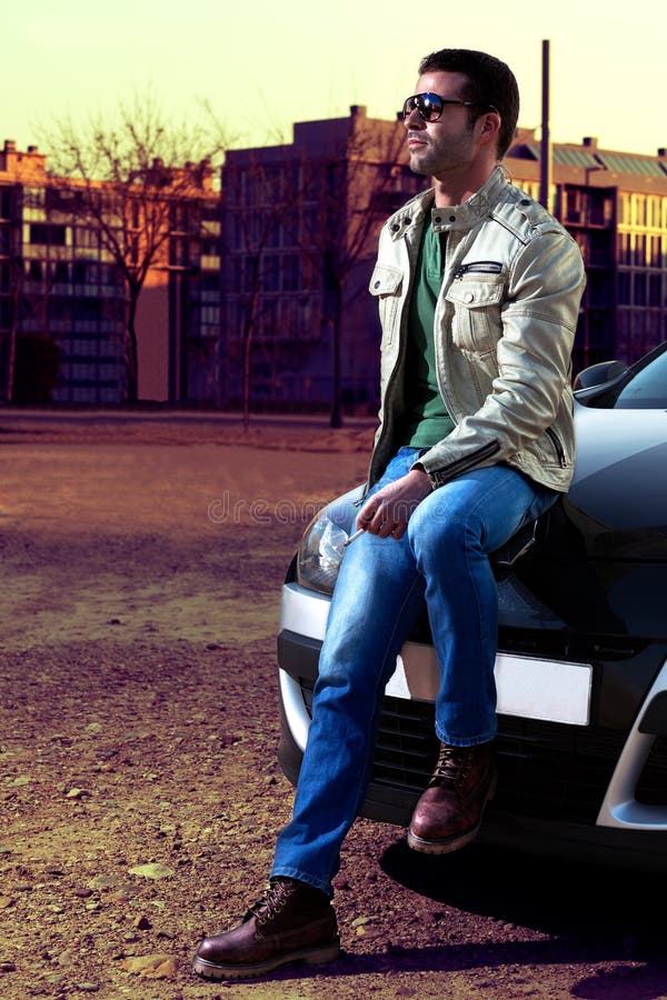 Fashion young man stock image. Image of standing, ambient - 39400541