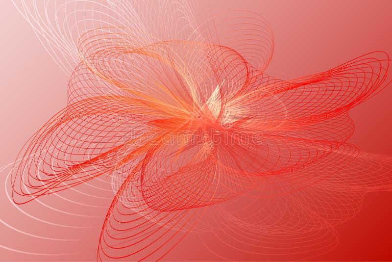 Fashionable Abstract Red Futuristic Background Stock Illustration ...