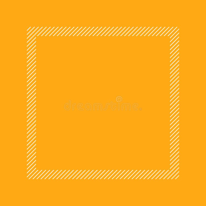 Fashionable Frame Orange Color Flat Lay Style and Rectangle for Copy ...