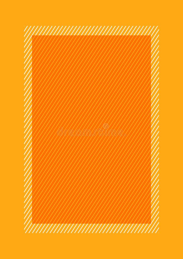 Fashionable Frame Orange Color Flat Lay Style and Rectangle for Copy ...