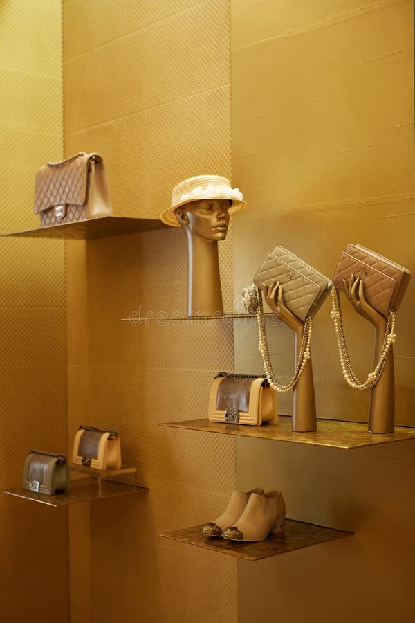 Fashionable Interior of Boutique in Modern Mall. Editorial Photo ...