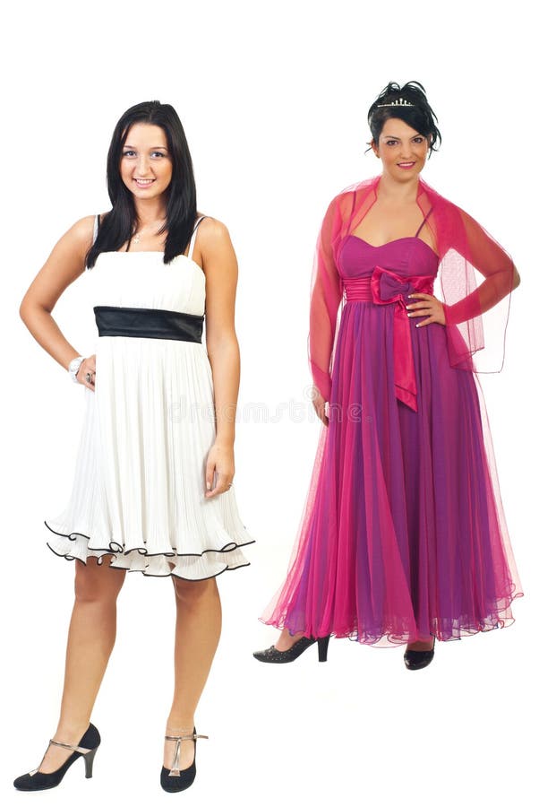 Fashionable Models in Elegant Dresses Stock Image - Image of attractive ...