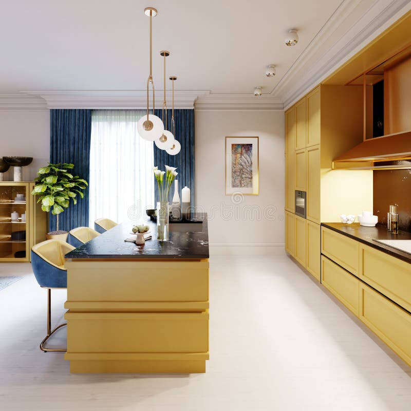 Fashionable in Modern Style Library-bar in Art Deco Style with Elegant ...