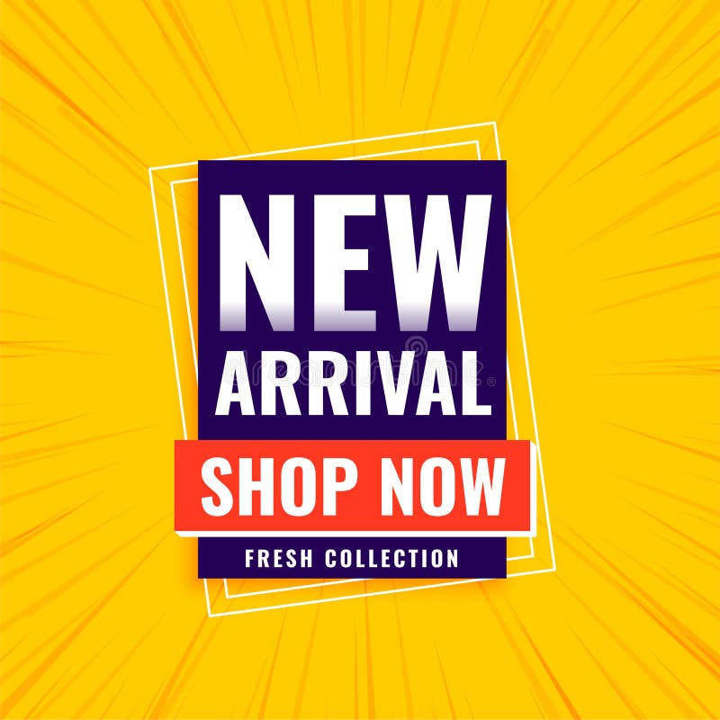 Fashionable and New Brand Arrival Poster for Web or Retail Store Stock ...