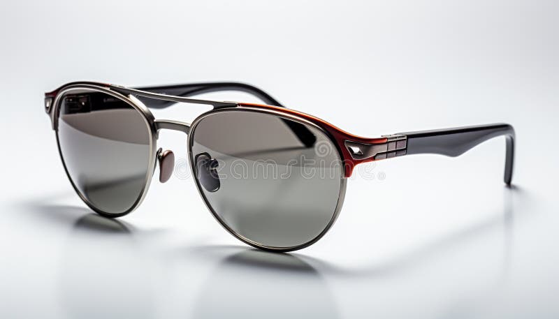 Fashionable Sunglasses Reflect Modern Elegance in a Shiny Metal Frame ...