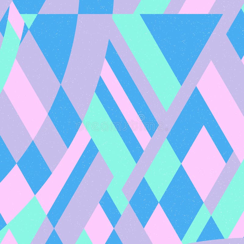 Abstract Geometric Retro Background. Stylish Vector Image. Soft Cold ...
