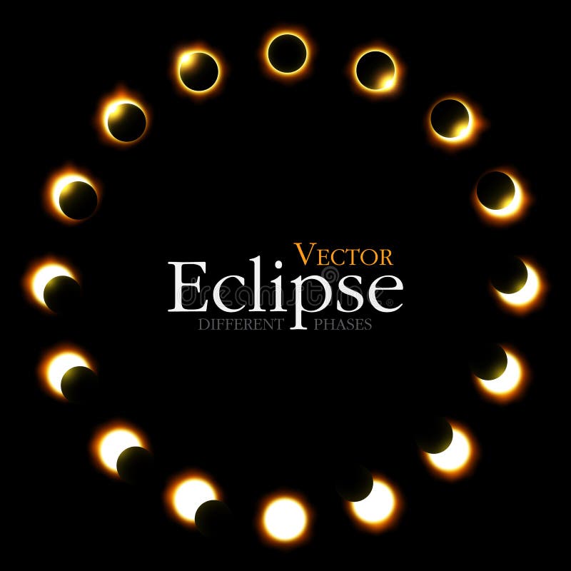Fasi Differenti Di Eclissi Solare E Lunare Vettore Illustrazione ... Fasi Differenti Di Eclissi Solare E Lunare Vettore Illustrazione ...