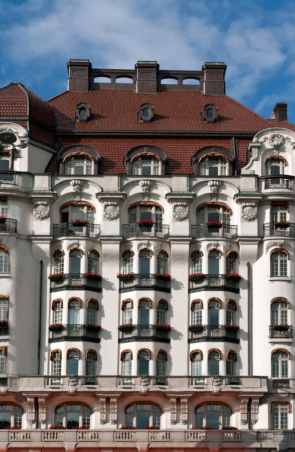 Fassad Beautiful Old Building Stock Photo - Image of ornate, decorative ...