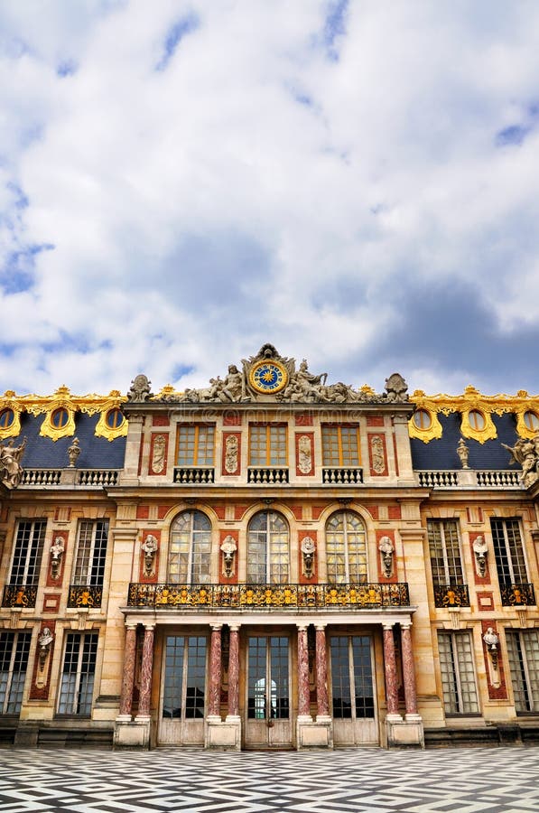 Fassade des Versailles stockbild. Bild von versailles - 20878749