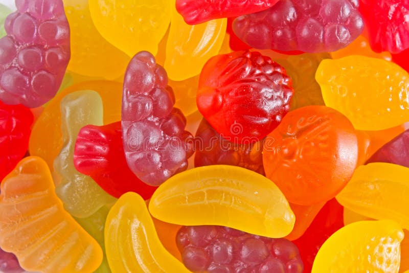 Fruit Gummy Candies Background Stock Image - Image of candy, bears ...