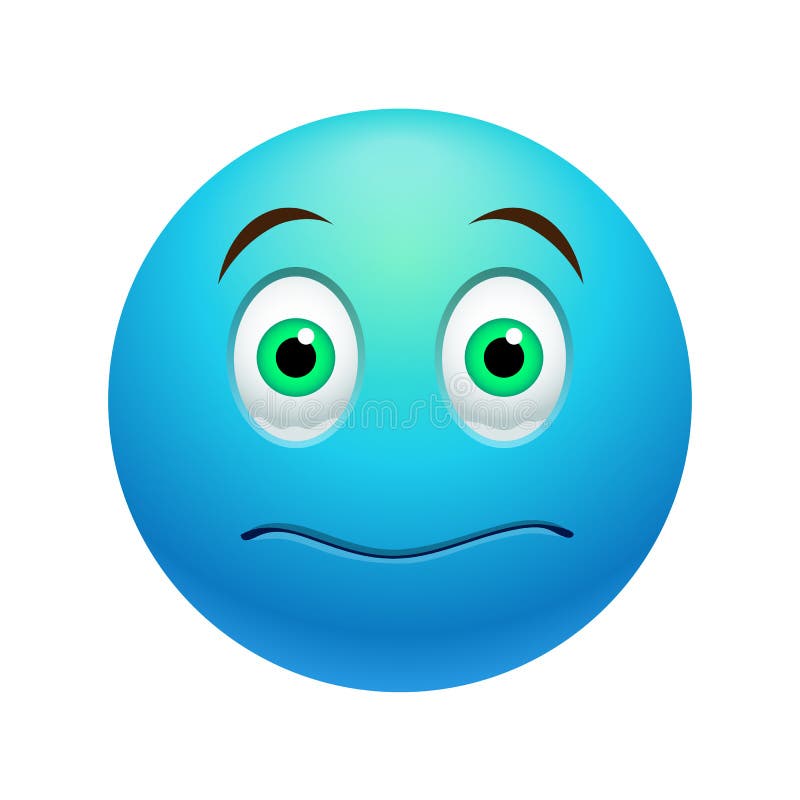 Fassungsloses Emoticonzeichen Vektor Abbildung - Illustration von ...