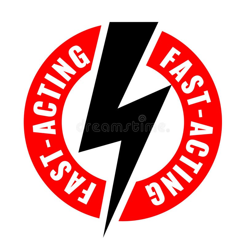 Fast acting vector icon stock vector. Illustration of ache - 324164775