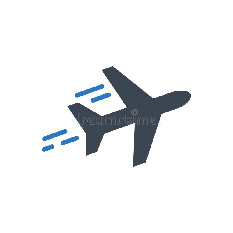 Fast Airplane Icon stock vector. Illustration of flight - 361696175