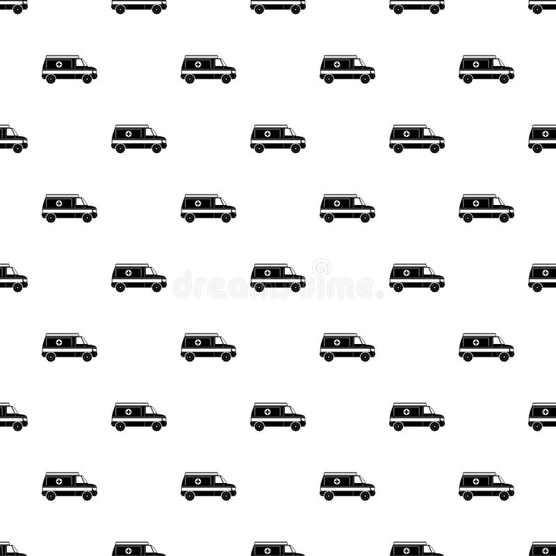 Fast Ambulance Pattern Seamless Vector Stock Vector - Illustration of ...