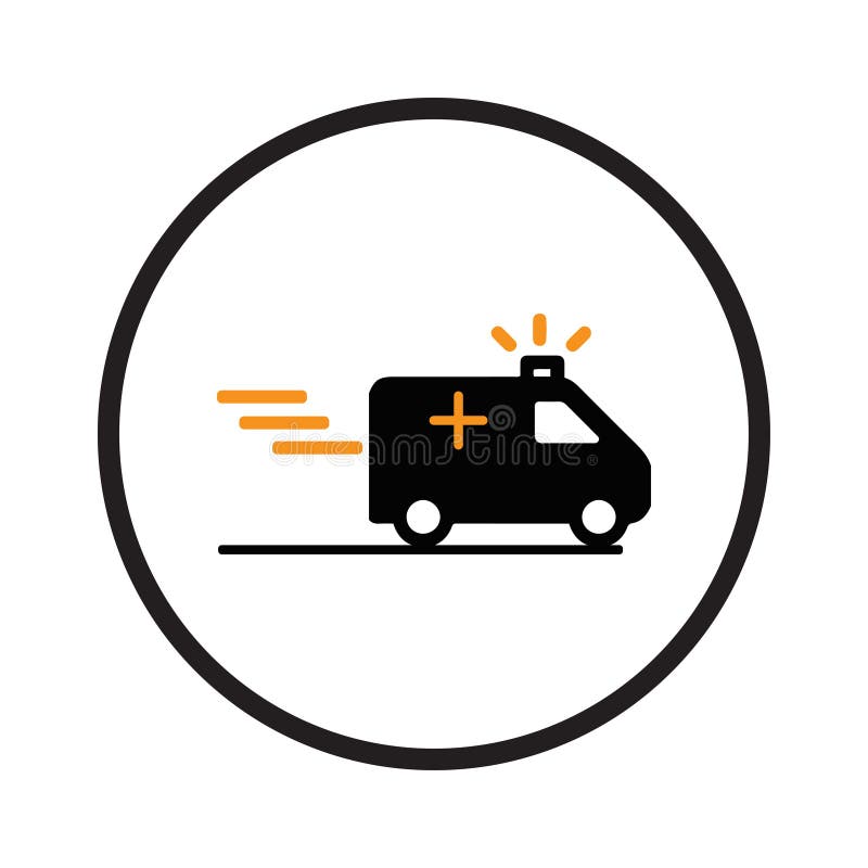 Fast Ambulance Service Icon Stock Vector - Illustration of urgent ...
