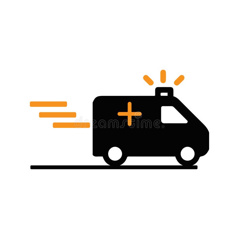 Fast Ambulance Service Icon Stock Vector - Illustration of fast ...